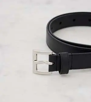 Prada Logo Leather Belt - Black