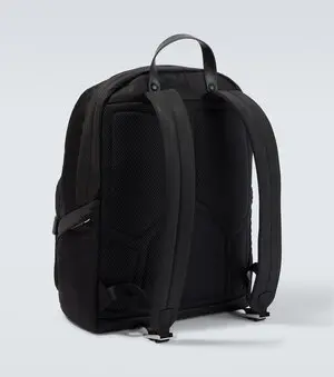 Prada Re-nylon Logo Backpack - Black