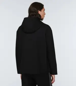 Prada Hooded Virgin Wool Jacket