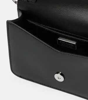 Prada Leather Crossbody Bag - Black