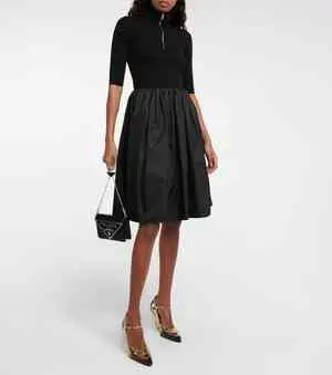 Prada Leather Crossbody Bag - Black