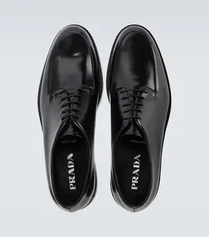 Prada Brushed Leather Derby Shoes