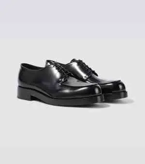 Prada Brushed Leather Derby Shoes