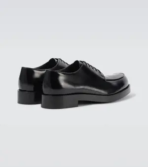 Prada Brushed Leather Derby Shoes