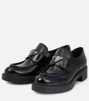 Prada Platform Leather Loafers
