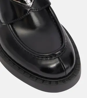 Prada Platform Leather Loafers
