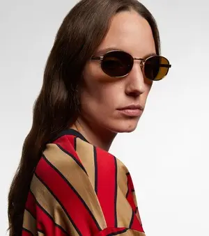 Prada Iconic Plaque Round Sunglasses