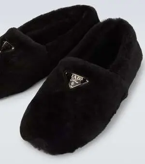Prada Shearling Slippers