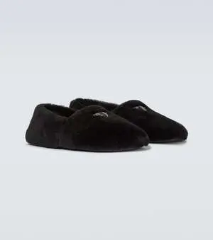 Prada Shearling Slippers