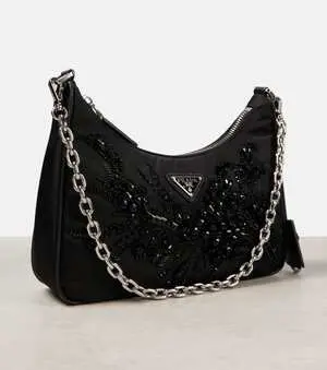 Prada Re-edition Embellished Shoulder Bag