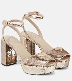 Sequined Sandals For Women