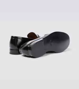 Prada Leather Loafers - Black