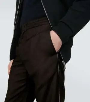 Prada Silk Straight Leg Trousers