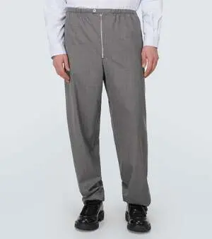 Prada Virgin Wool Straight Trousers