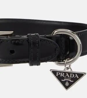 Prada Brushed Leather Dog Collar
