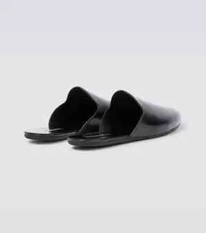 Prada Brushed Leather Mules
