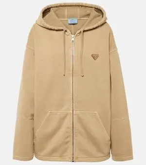Prada Oversized Zip-up Hoodie