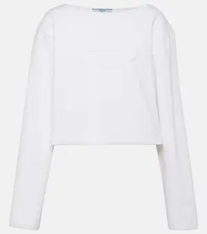 Prada Long Sleeve Performance Tops For Women