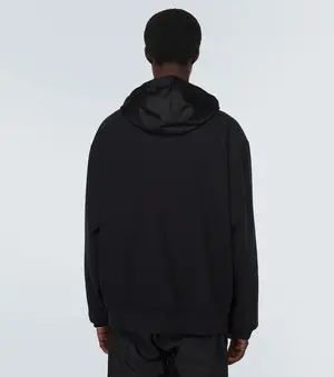 Prada Hooded Logo Bomber Jacket
