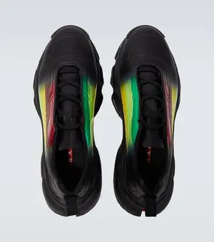 Prada Collision Cross Low-top Sneakers - Multicoloured