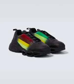 Prada Collision Cross Low-top Sneakers - Multicoloured