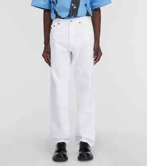Prada Mid-rise Straight Jeans - White