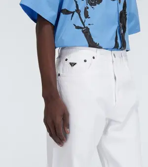 Prada Mid-rise Straight Jeans - White