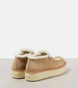 Prada Evolve Suede Platform Loafers