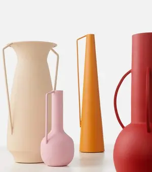 POLSPOTTEN Roman Set Of 4 Metal Vases - Multicoloured