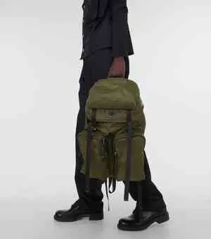 Prada Re-nylon And Leather Backpack