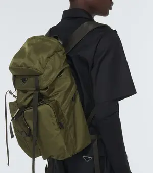 Prada Re-nylon And Leather Backpack