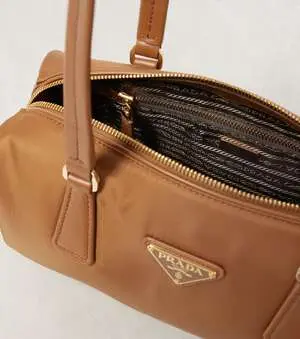 Prada Re-nylon And Leather Shoulder Bag