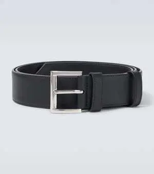 Prada Saffiano Leather Belt - Black