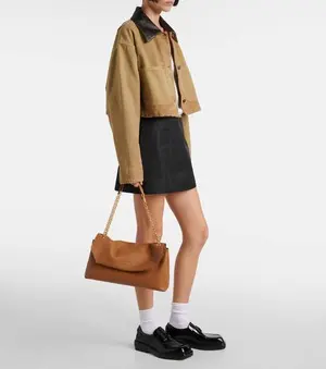 Prada Medium Leather Shoulder Bag
