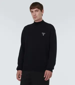 Prada Logo Cashmere Sweater