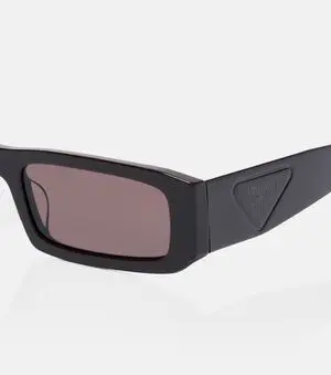 Prada Acetate Rectangular Sunglasses