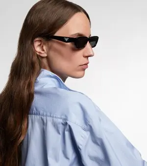 Prada Rectangular Sunglasses - Black