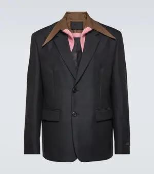 Prada Wool And Mohair Suit Jacket