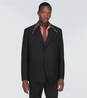 Prada Wool And Mohair Suit Jacket