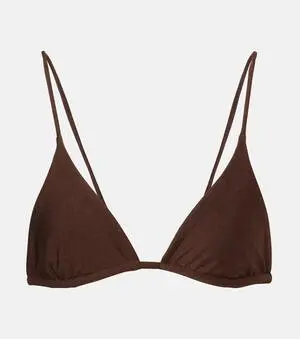 Jade Swim Via Bikini Top - Brown
