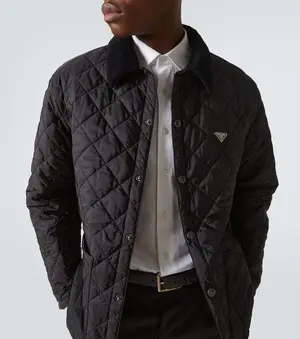 Prada Re-nylon Quilted Jacket - Black
