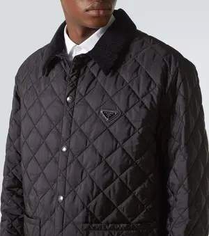 Prada Re-nylon Quilted Jacket - Black