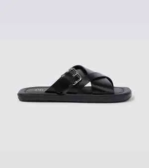 Prada Brushed Leather Sandals