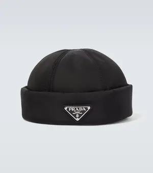 Prada Re-nylon Padded Beanie - Black