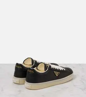 Prada Logo Leather Sneakers