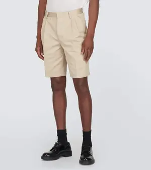 Prada Pleated Bermuda Shorts