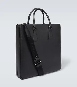 Prada Logo Saffiano Leather Tote