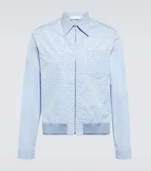 Prada Studded Cotton Blouson Jacket