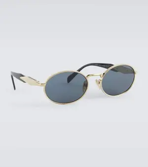 Prada Logo Oval Sunglasses