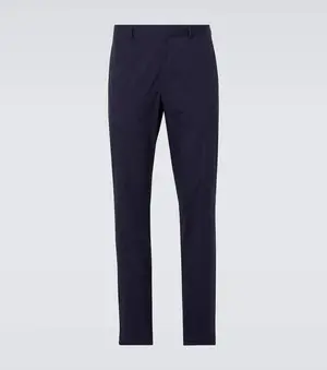 Prada Cotton-blend Poplin Straight Trousers
